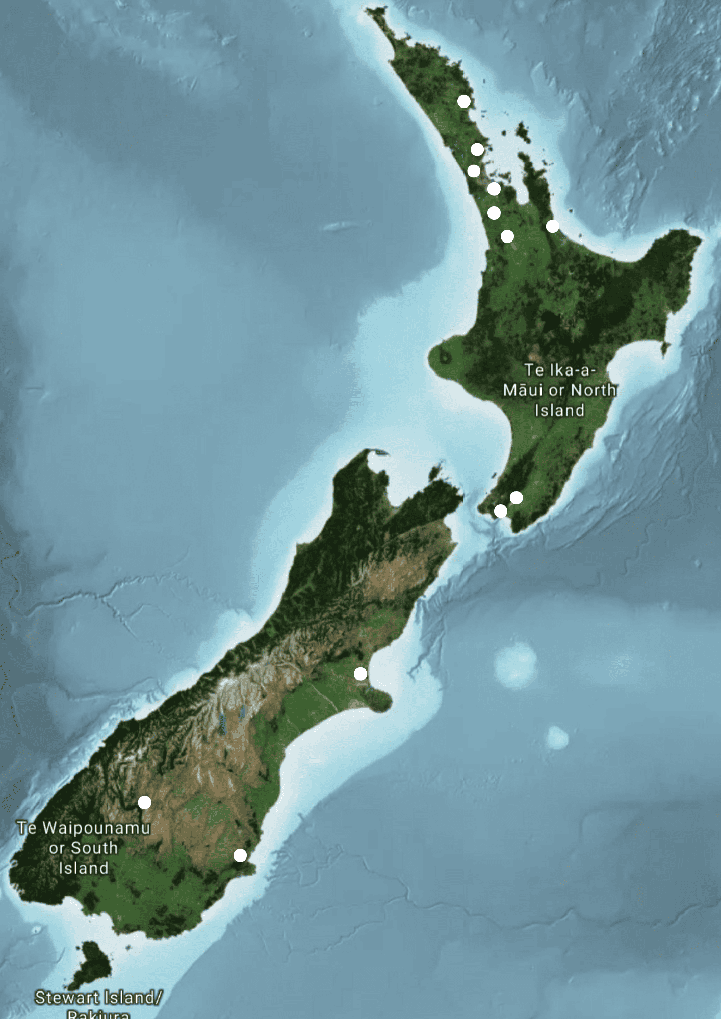 Accessible Playgrounds in New Zealand Map